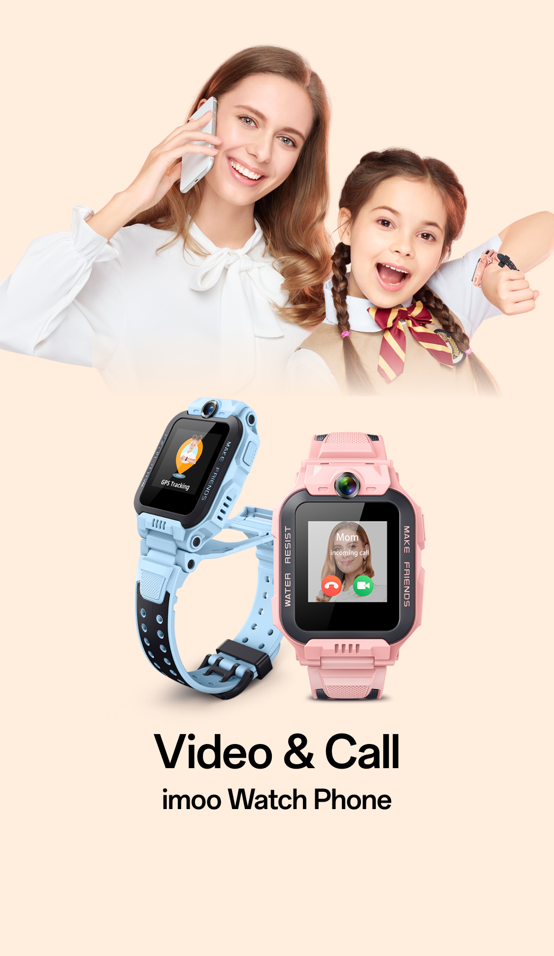Kids Smartwatch 4G GPS Video Call Waterproof Phone